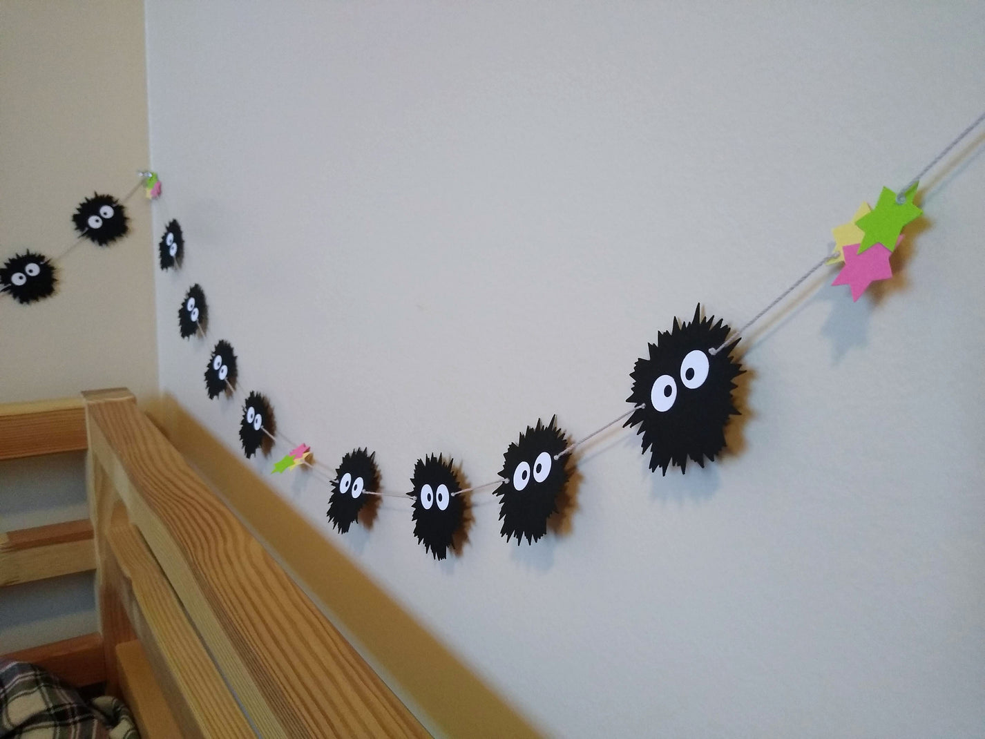 Soot Sprite (Studio Ghibli) Paper Garland – Paste n' Paper